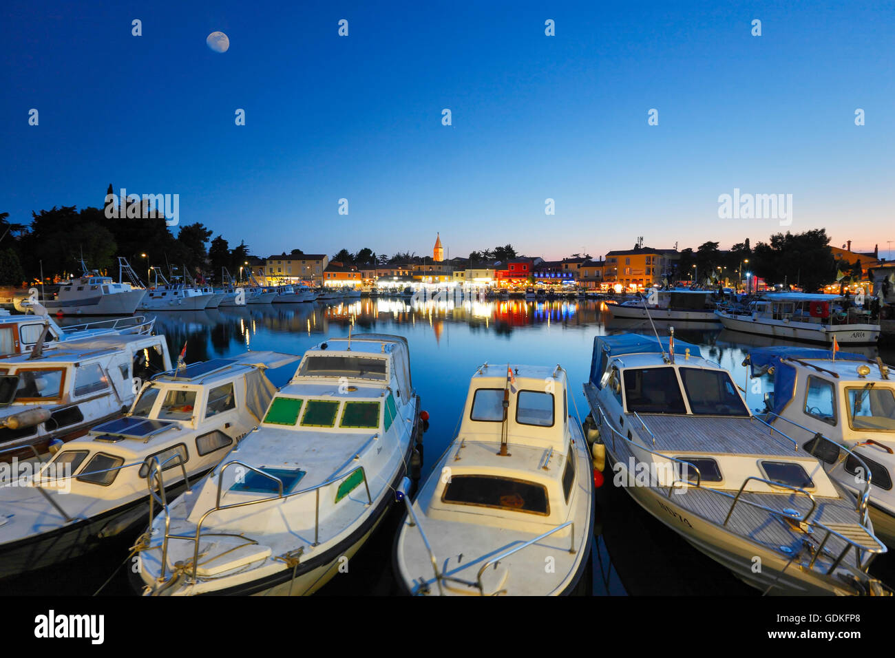 Novigrad in the night, Istria, Croatia Stock Photo - Alamy