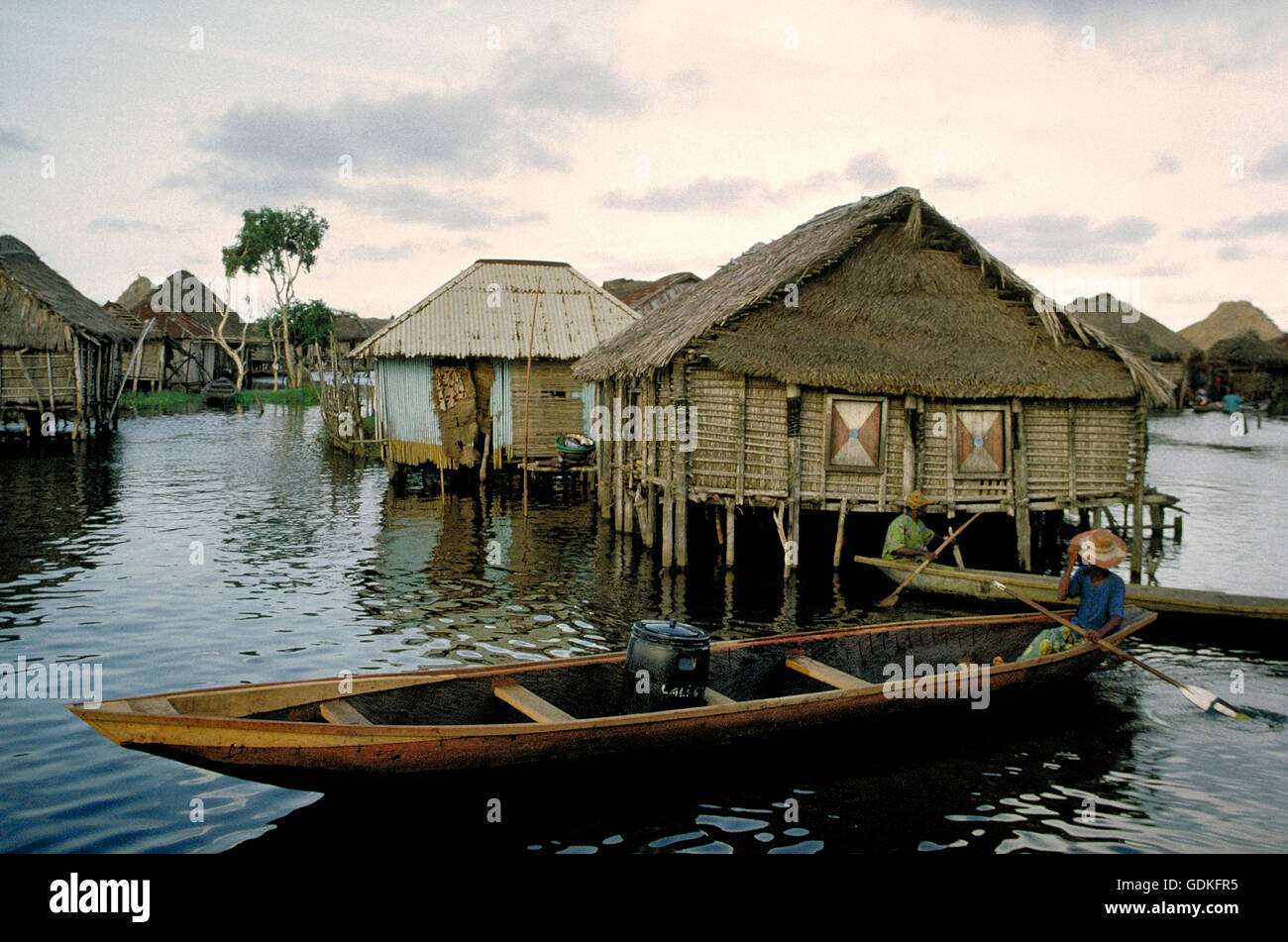Ganvie Is A Stilt Village Built On The Waters Of Lak Nokoue In Benin