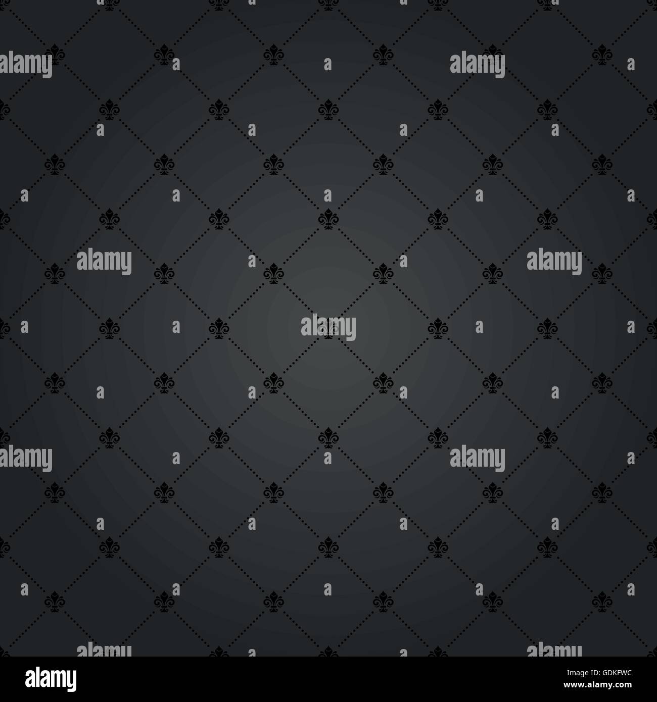Seamless Vector Pattern With Royal Lily Stock Vector Image & Art - Alamy