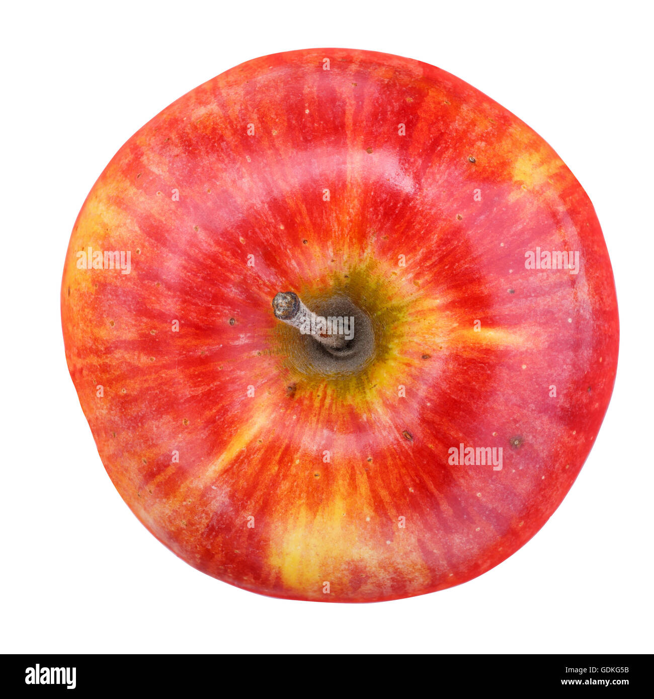 Ripe red apple isolated on white. With clipping path Stock Photo - Alamy