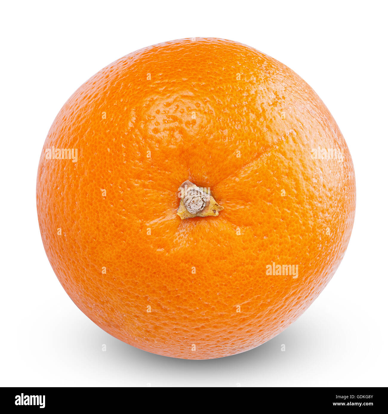 Ripe orange isolated on white background Stock Photo - Alamy