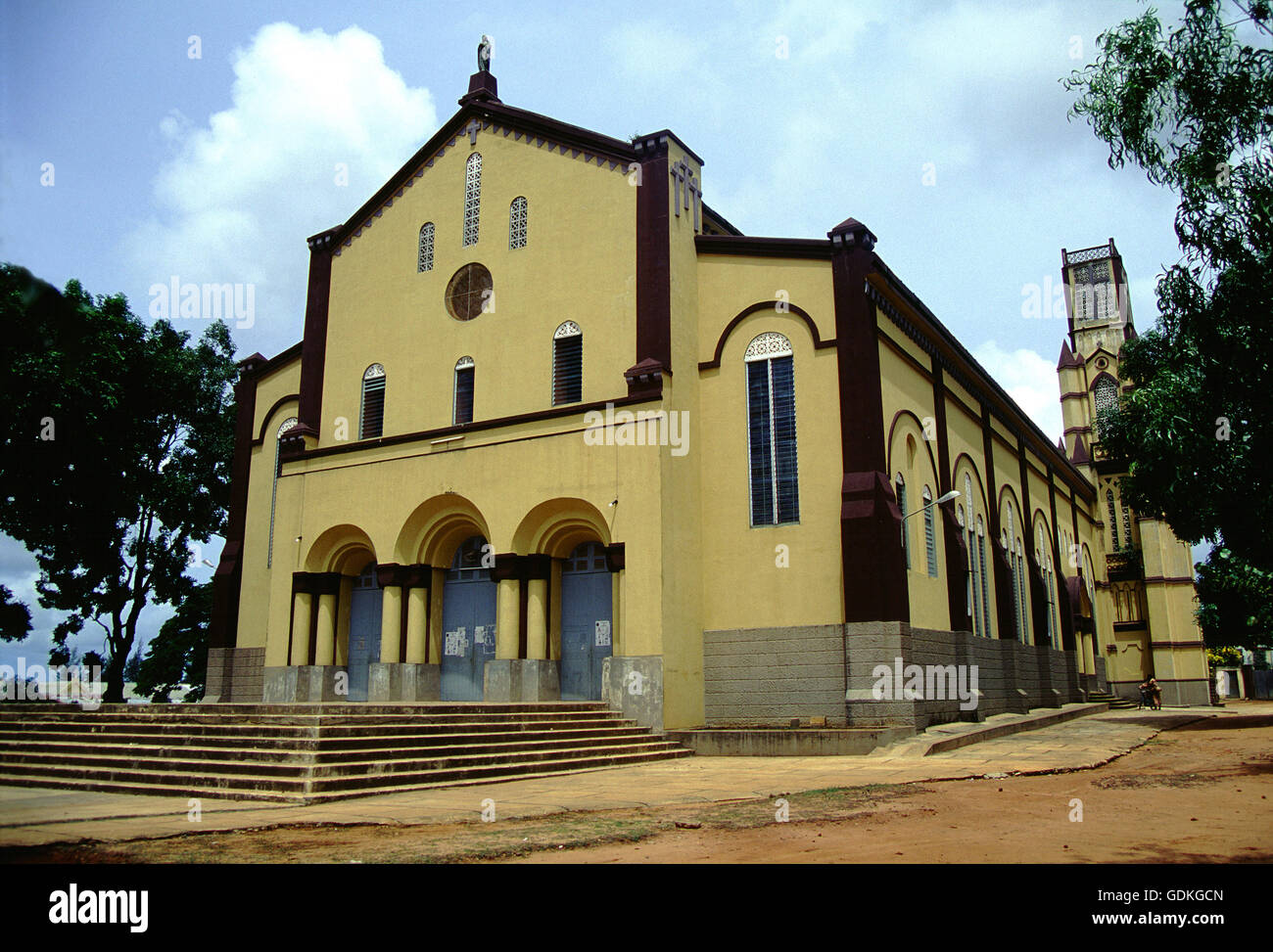 The Saint Francis Xavier Catholic Mission Church in Porto Novo, the ...