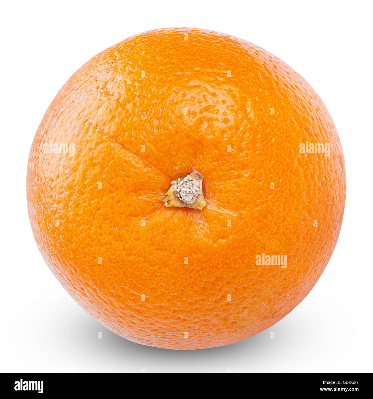 Ripe orange isolated on white background Stock Photo - Alamy