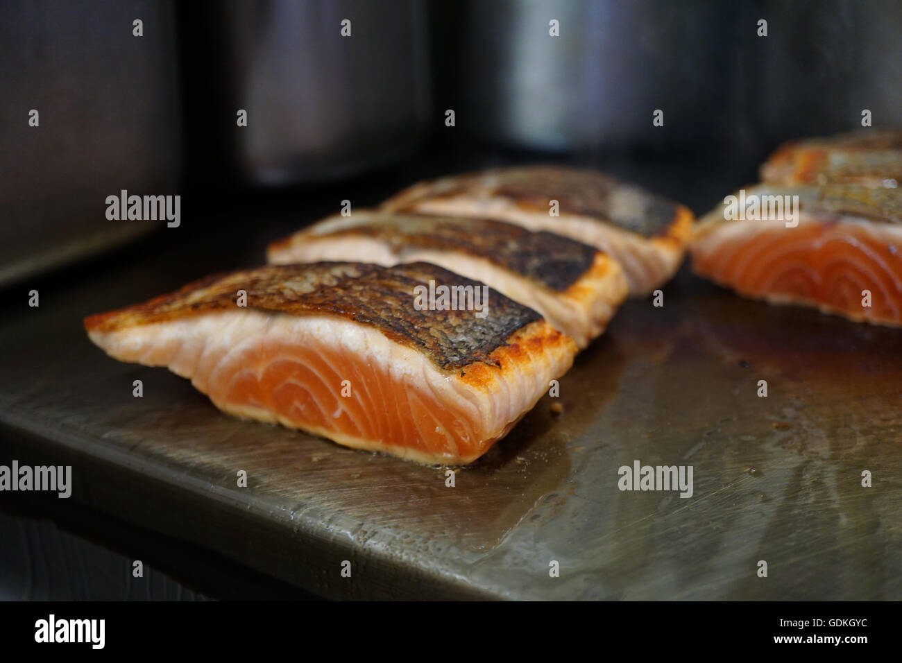 Fresh Scottish Salmon Stock Photo - Alamy