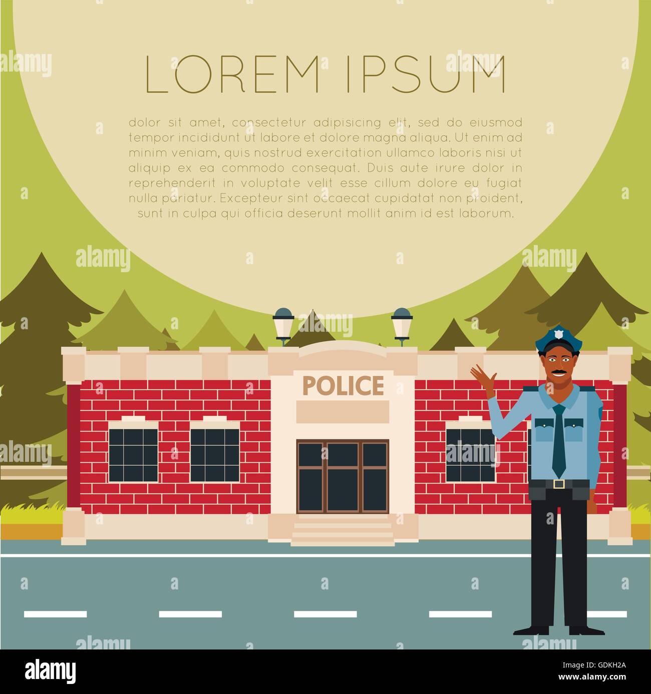 Police department banner3 Stock Vector Image & Art - Alamy