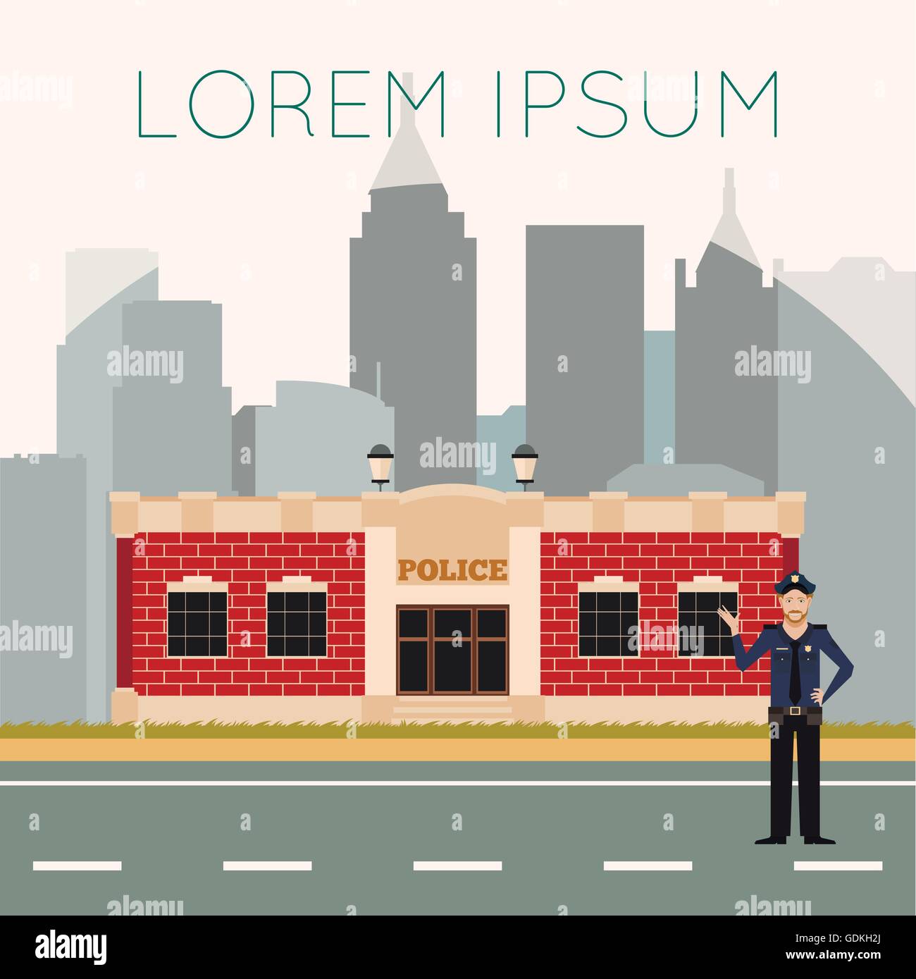 Police department banner6 Stock Vector Image & Art - Alamy