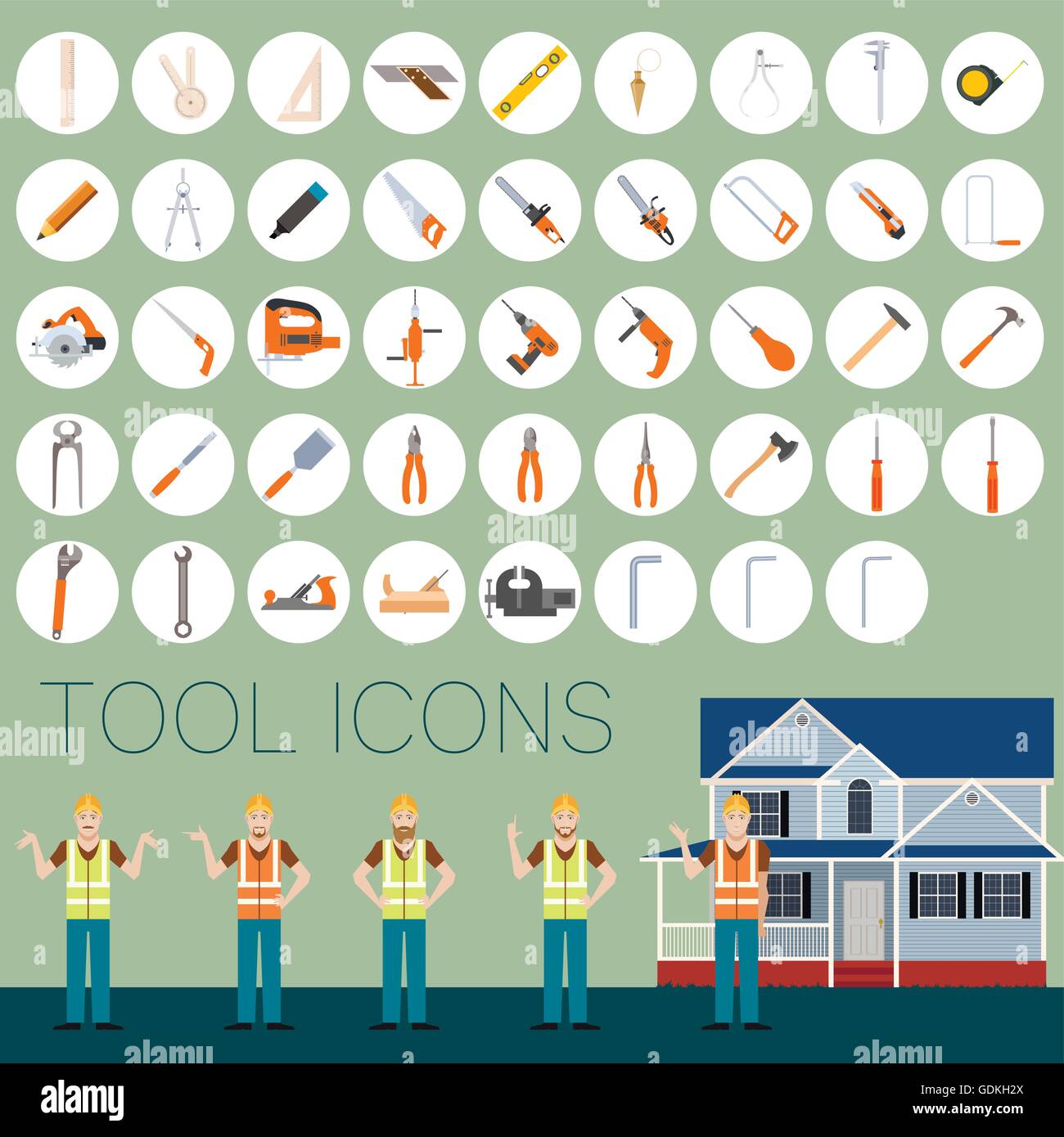 Repair tool icons Stock Vector Image & Art - Alamy
