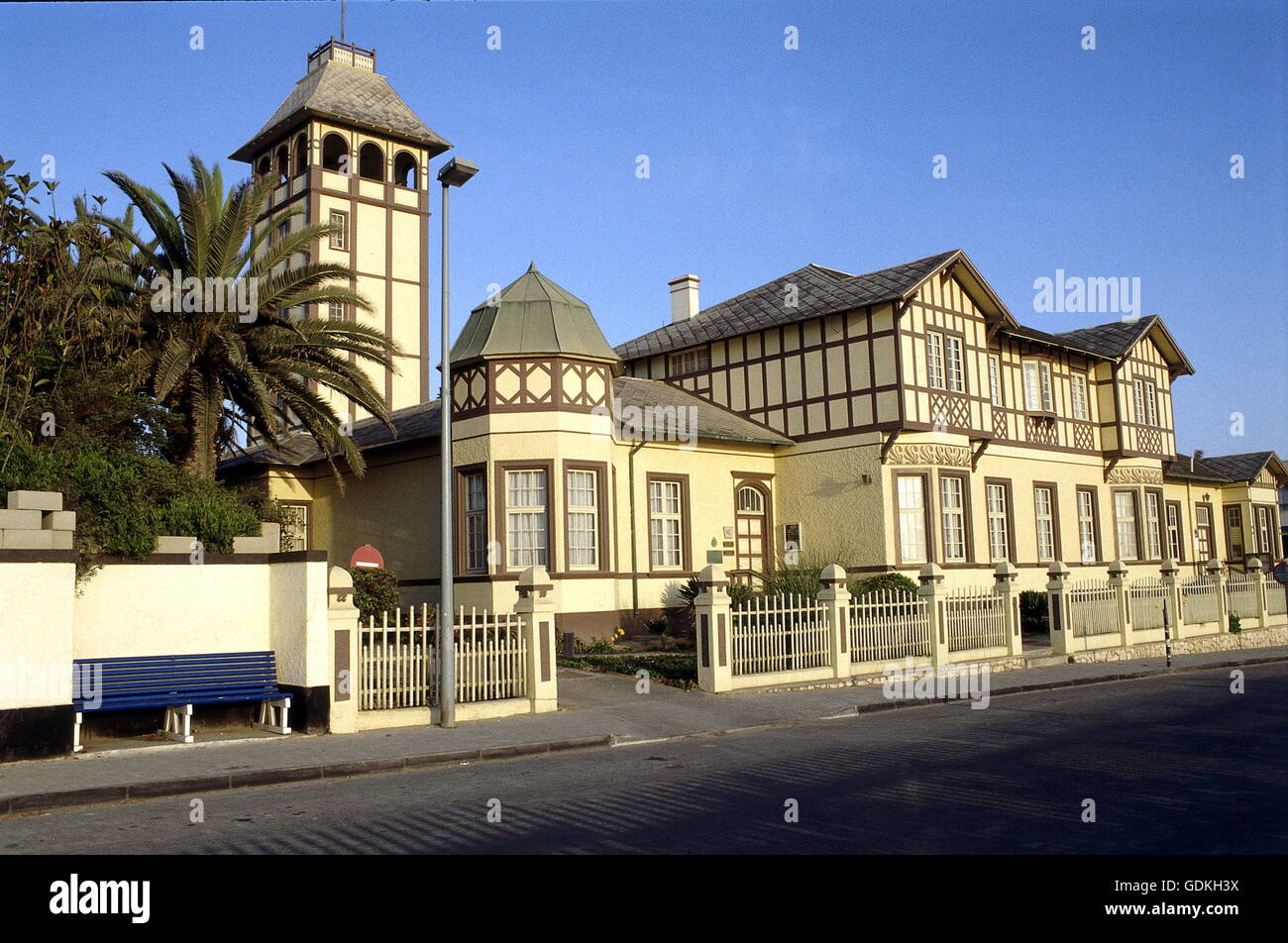 geography / travel, Namibia, Swakopmund, Woermann House, public library ...