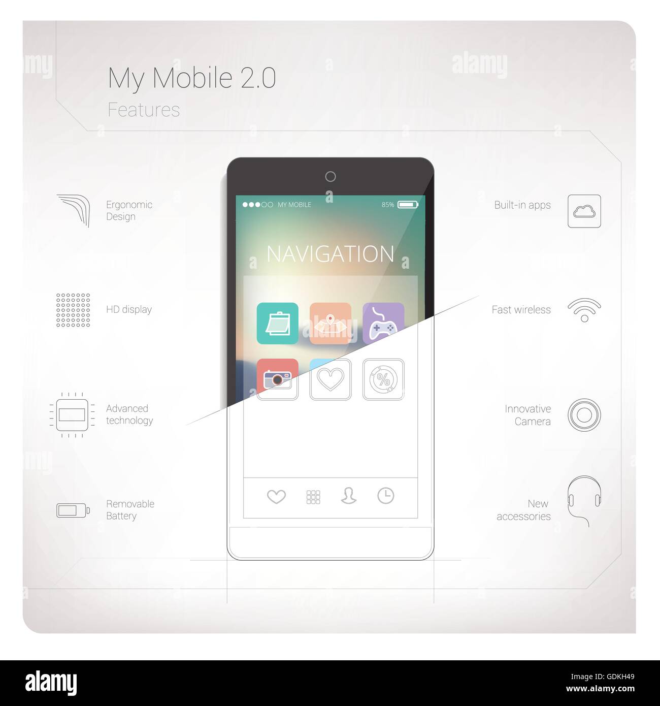 Mobile innovation vector vectors hi-res stock photography and images ...