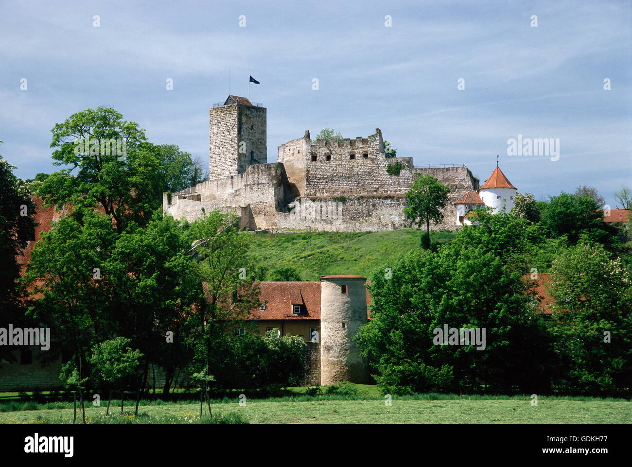 geography / travel, Germany, Bavaria, Pappenheim, castles, castle ...