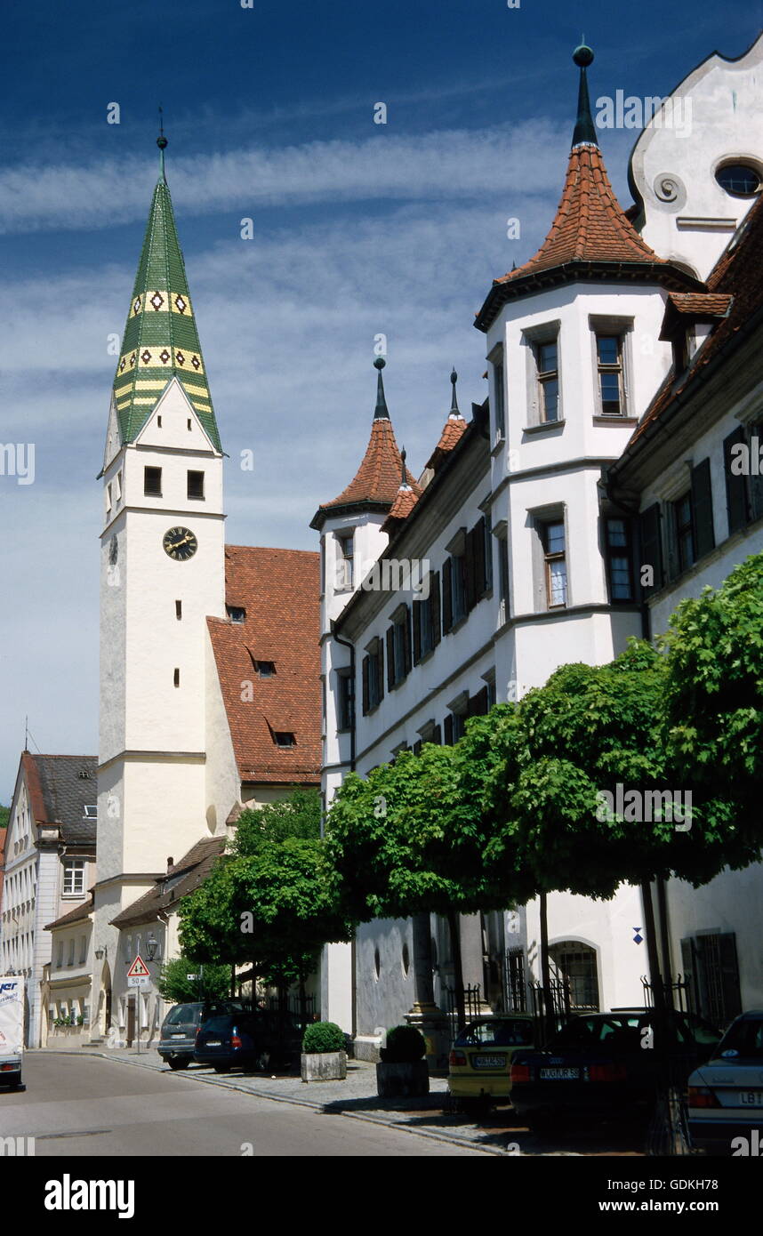 geography / travel, Germany, Bavaria, Pappenheim, church, exterior view ...