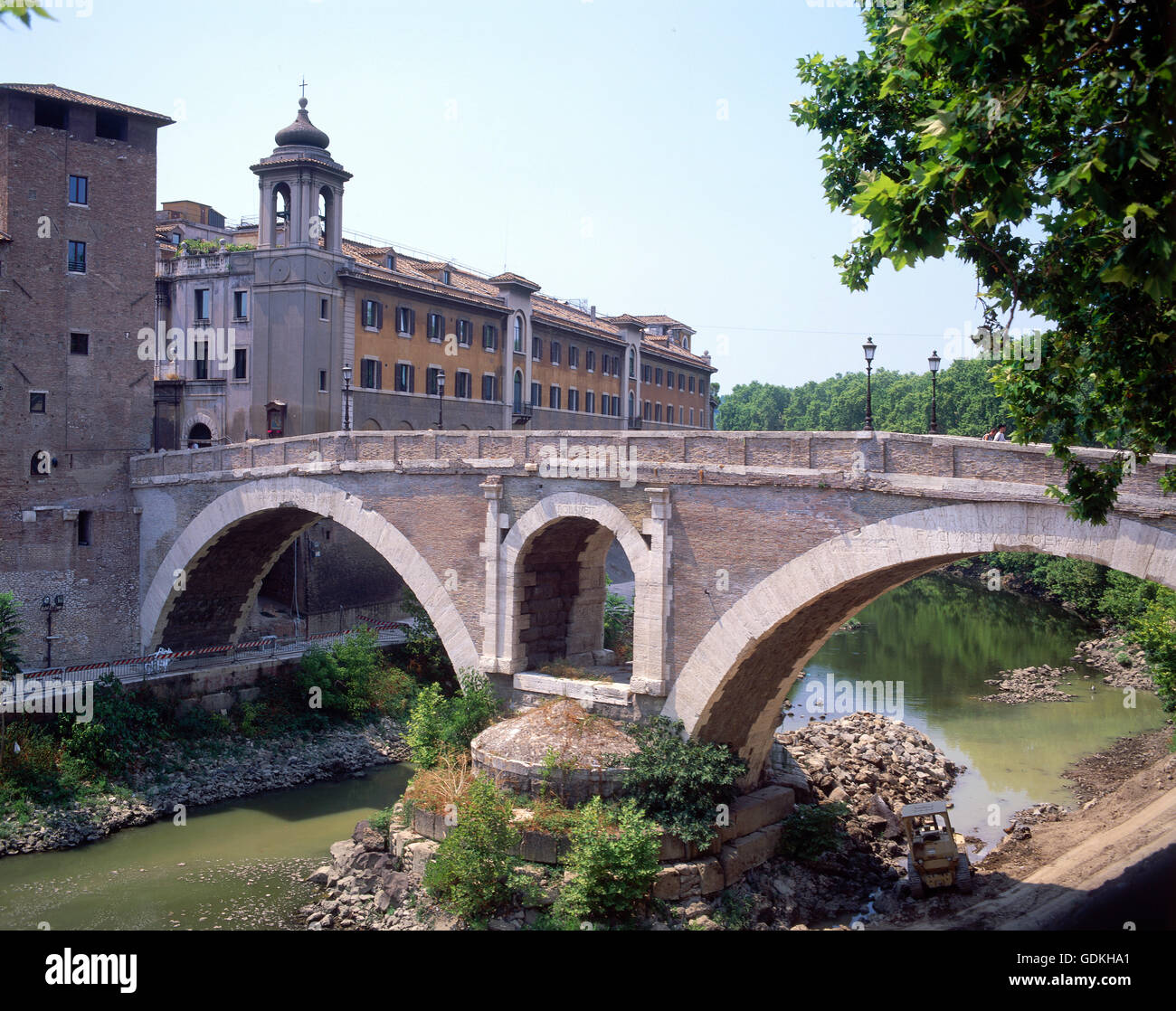 geography / travel, Italy, Rome, Ponte Cestio (Pons Cestius), built: 44 ...