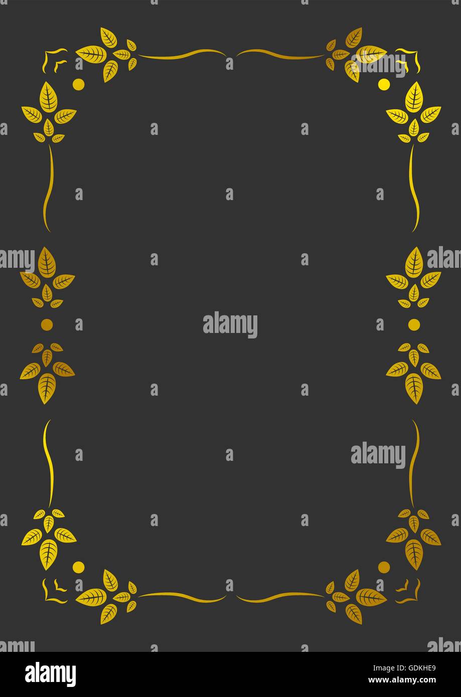 Vintage gold frame Stock Vector Image & Art - Alamy