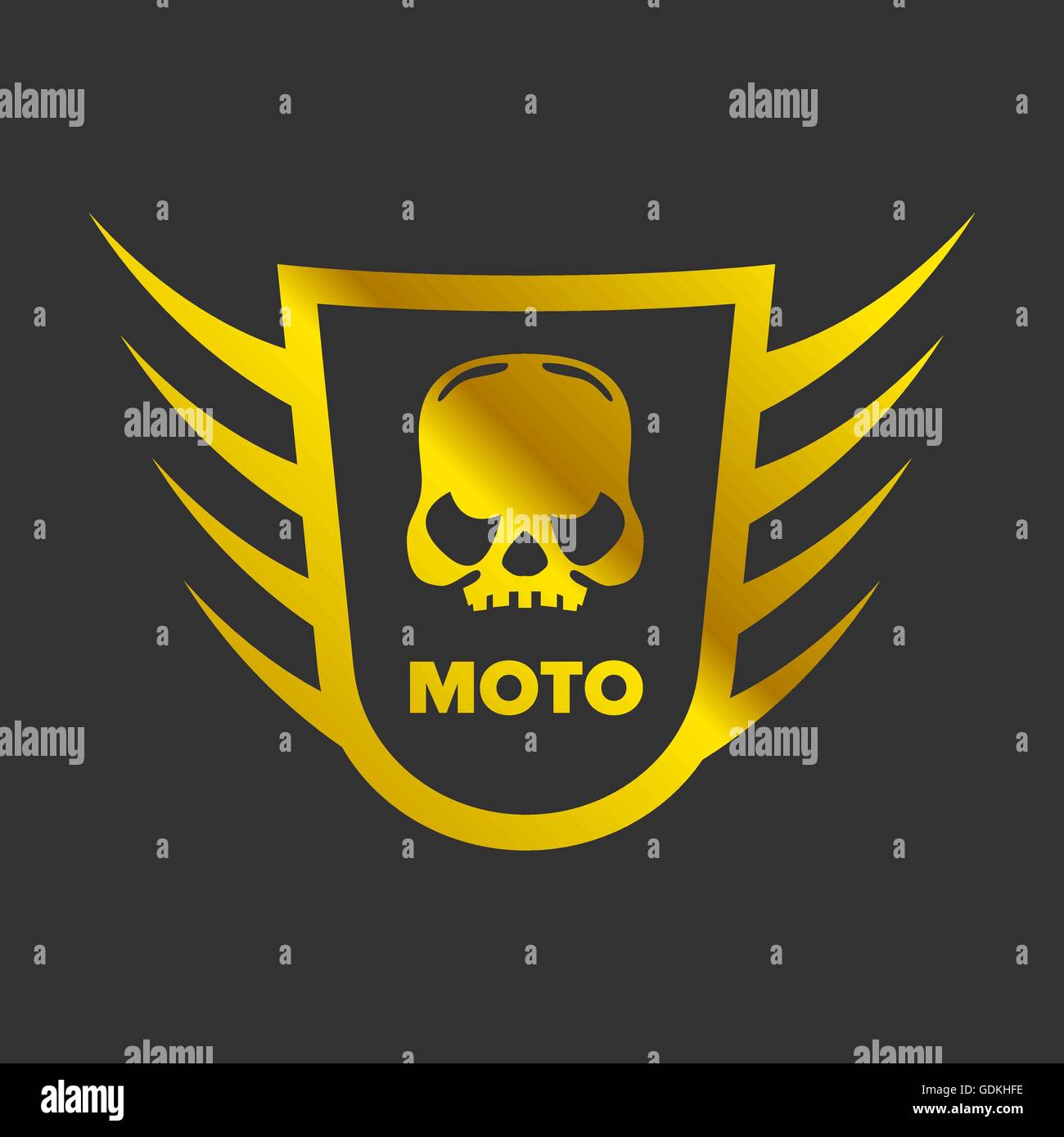 Moto Skull Vector Logo Symbol Stock Vector Image & Art - Alamy