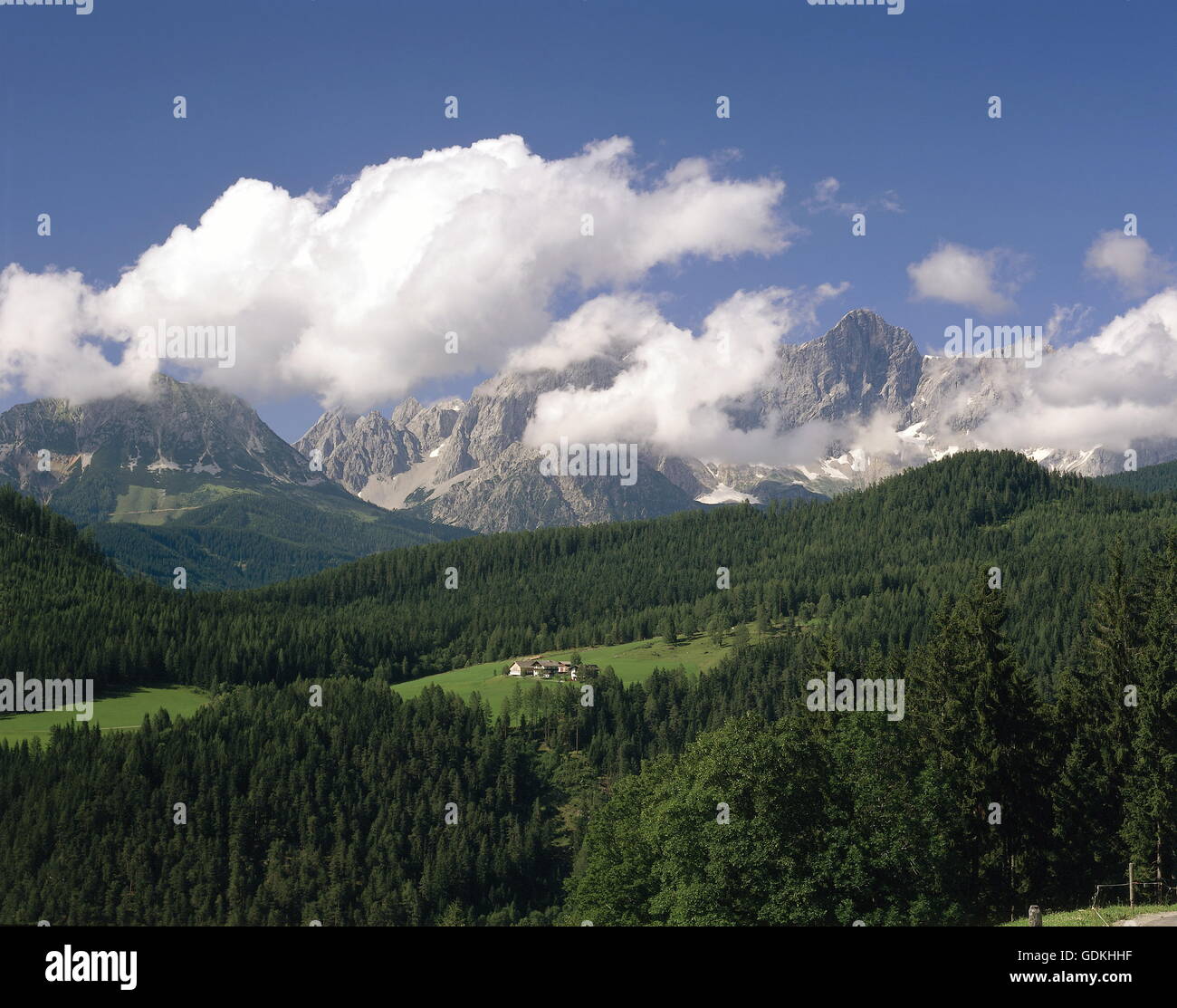 geography / travel, Austria, Styria, landscapes, Dachstein massif Stock ...