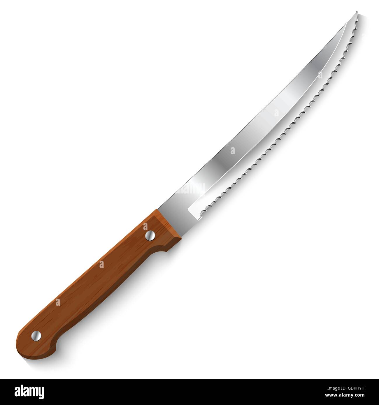Knife on a white background Stock Vector Image & Art - Alamy