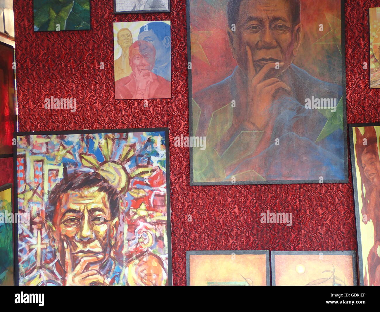 Koronadal City, Philippines. 18th July, 2016. Paintings of artistic and ...