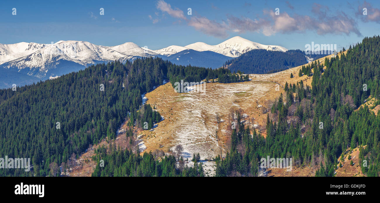 landscape, spring snow-capped mountain range Stock Photo - Alamy landscape, spring snow-capped mountain range Stock Photo - Alamy