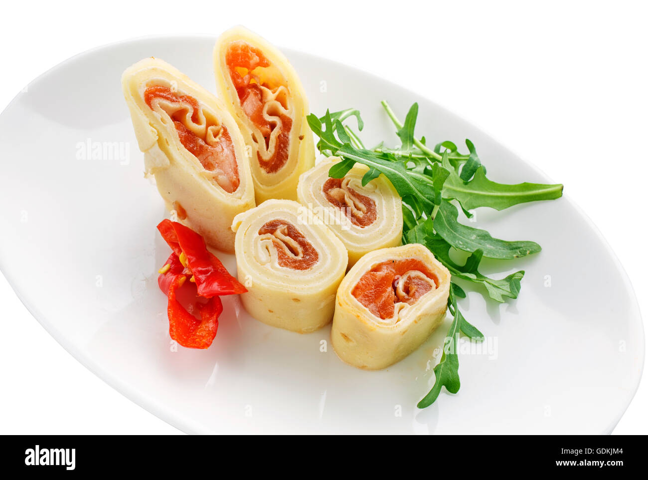 Delicious buffet, settee on white background Stock Photo - Alamy