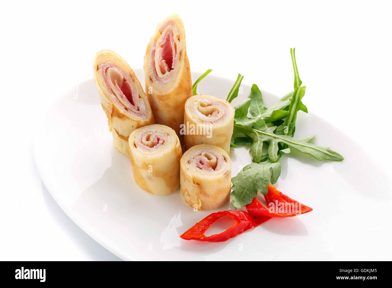 Delicious buffet, settee on white background Stock Photo - Alamy