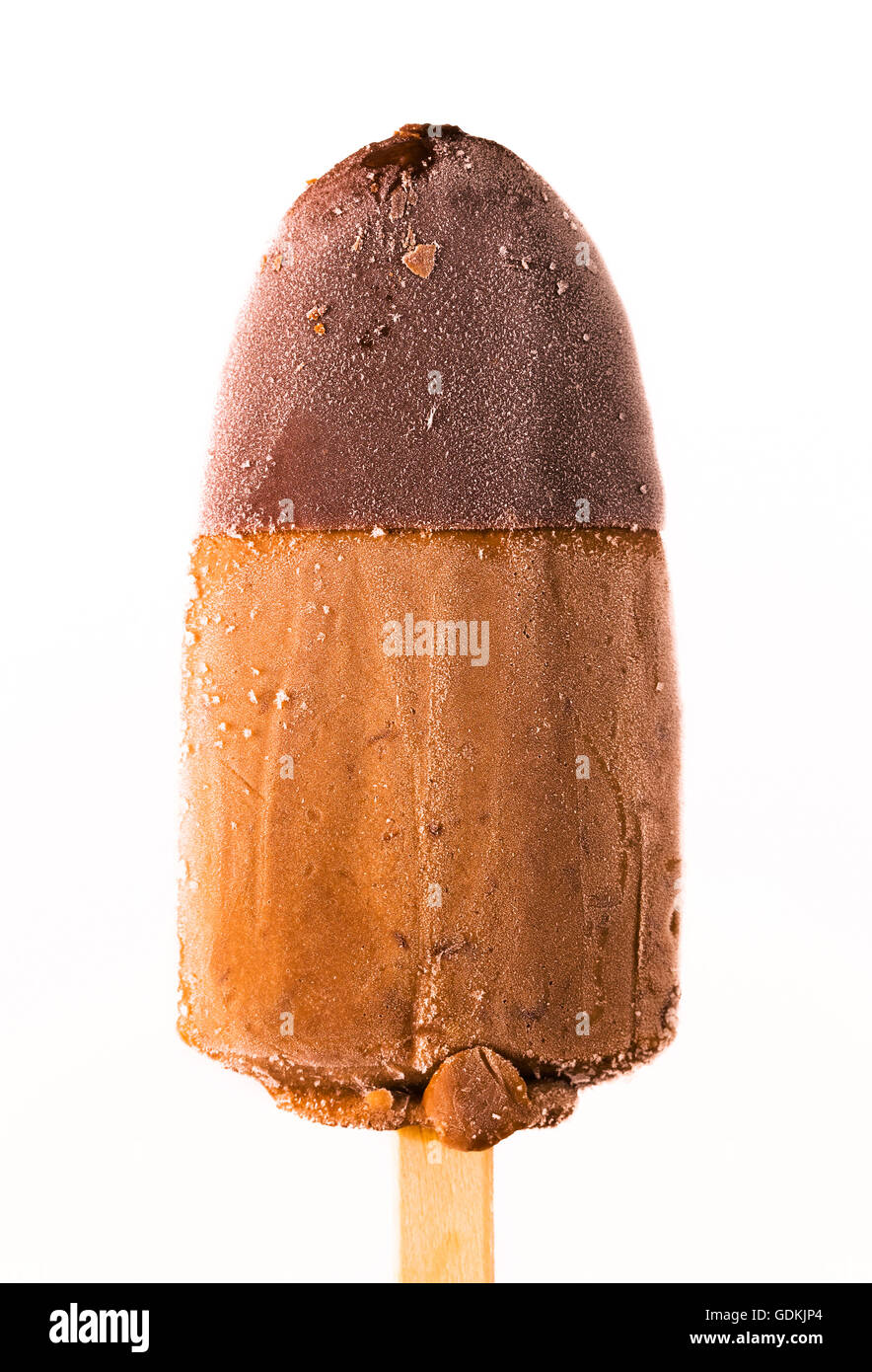 Ice cream, chocolate bars on a white background Stock Photo - Alamy