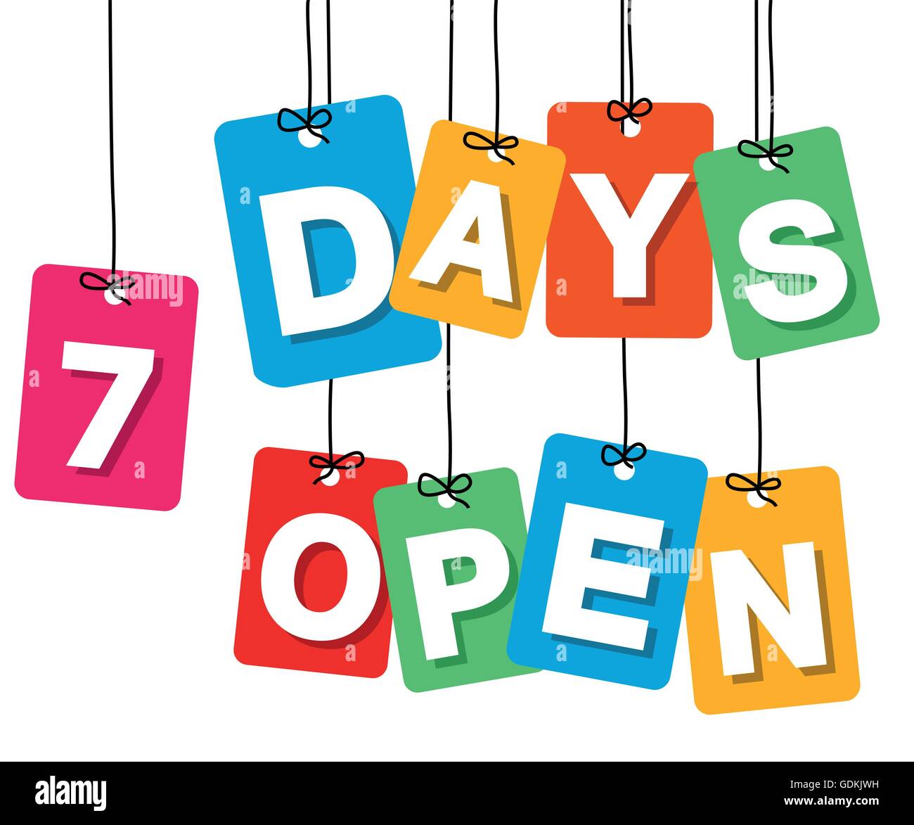 7 days Stock Vector Images - Alamy