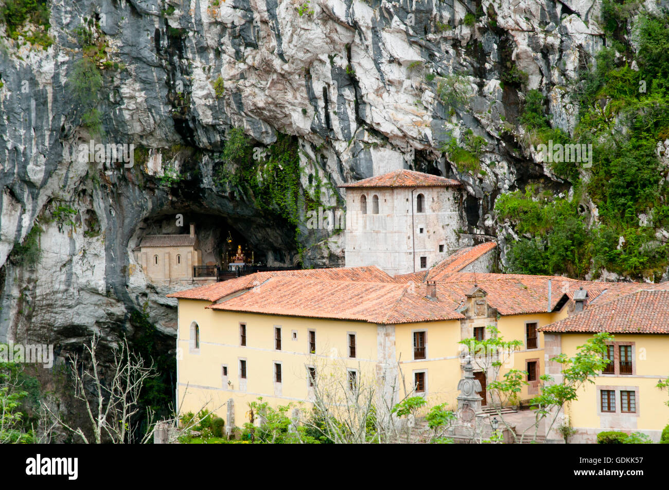 Holy Cave of Covadonga - Spain Stock Photo - Alamy