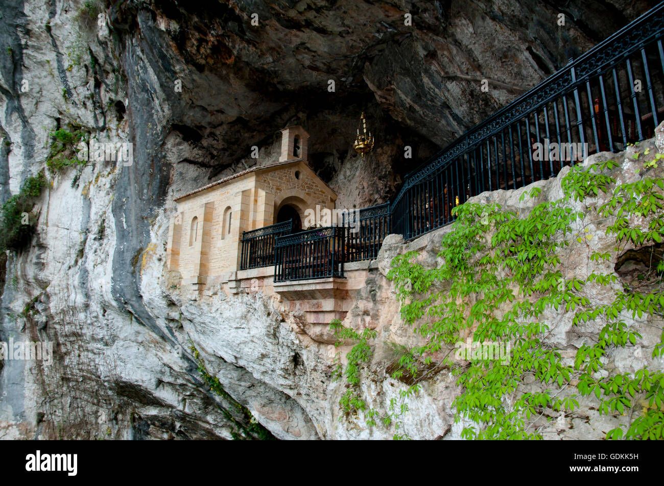 Holy Cave of Covadonga - Spain Stock Photo - Alamy