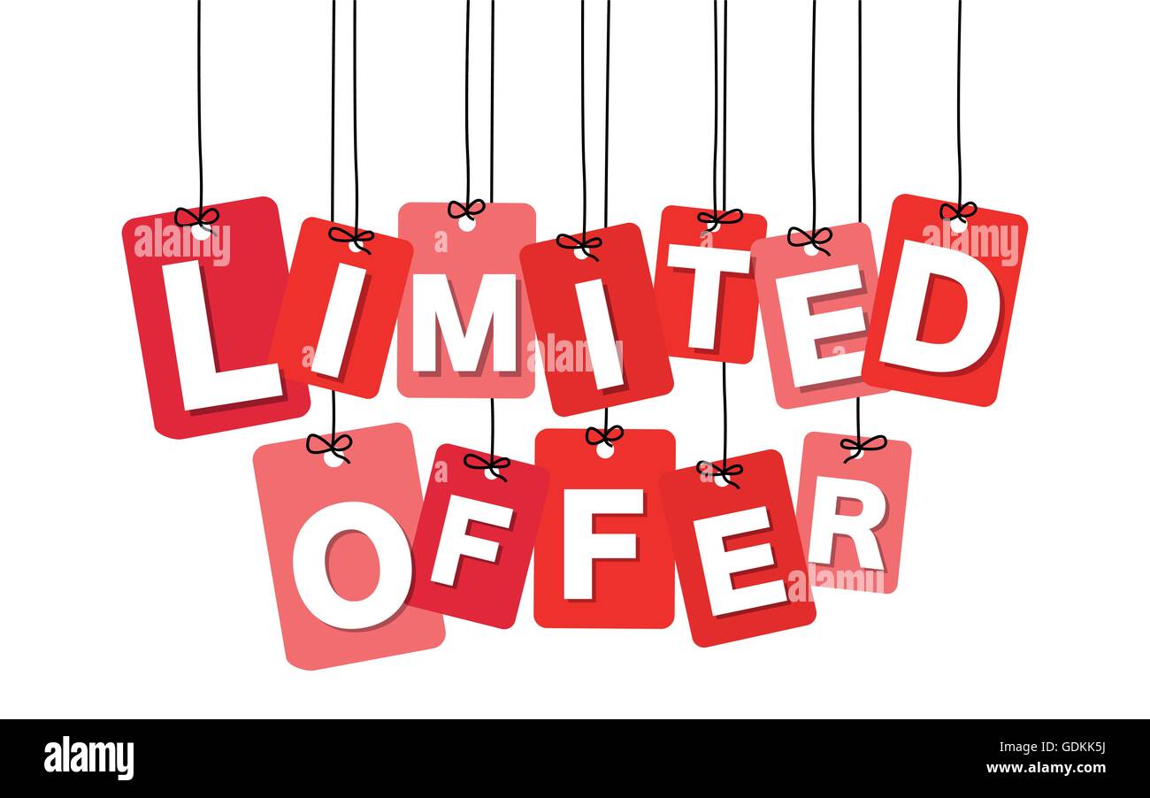 Limited time offers Stock Vector Images - Alamy