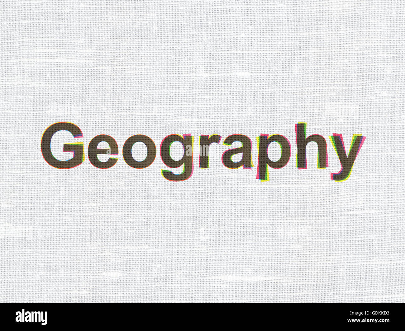 Learning concept: Geography on fabric texture background Stock Photo ...