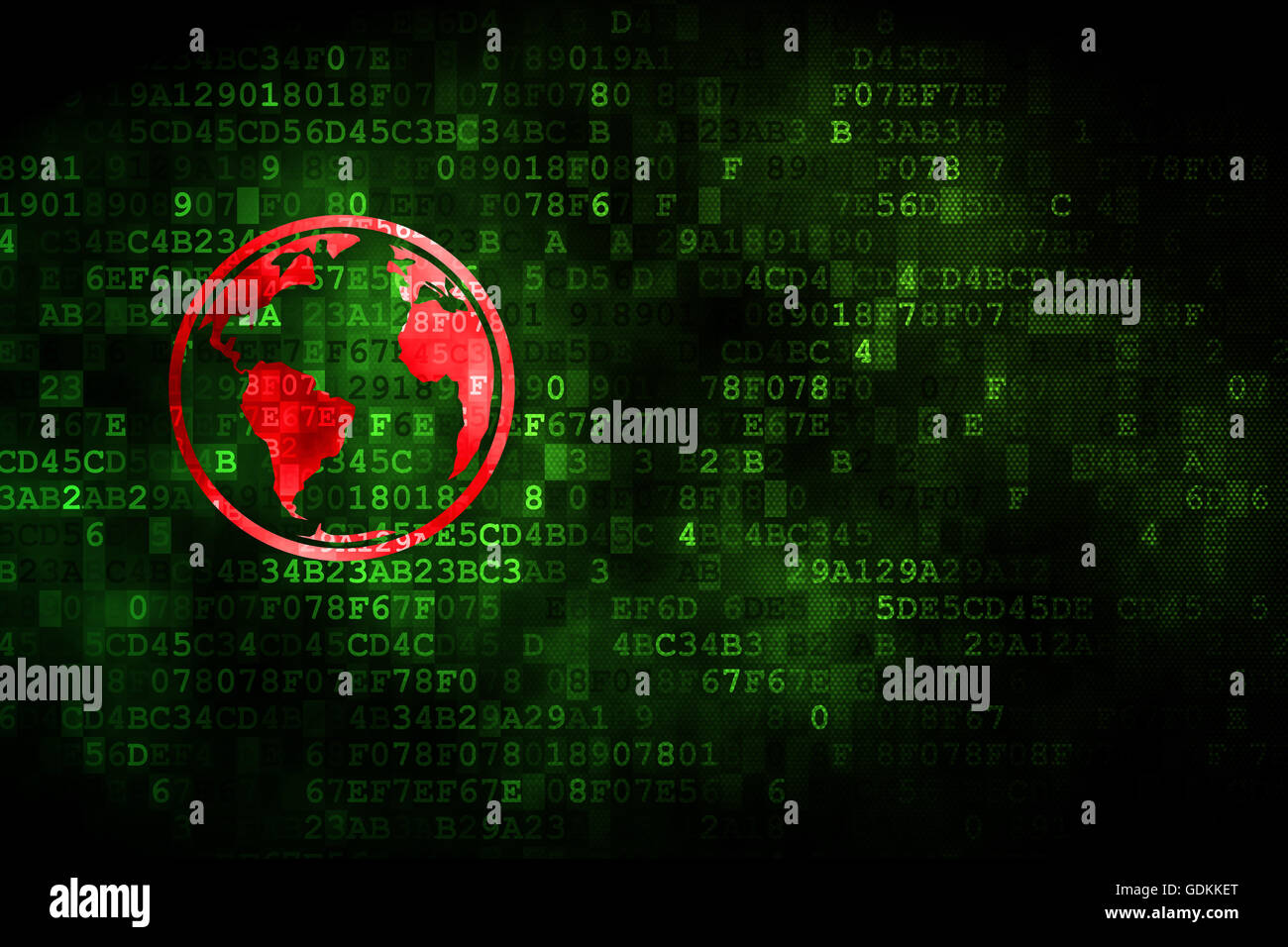 Science concept: Globe on digital background Stock Photo - Alamy