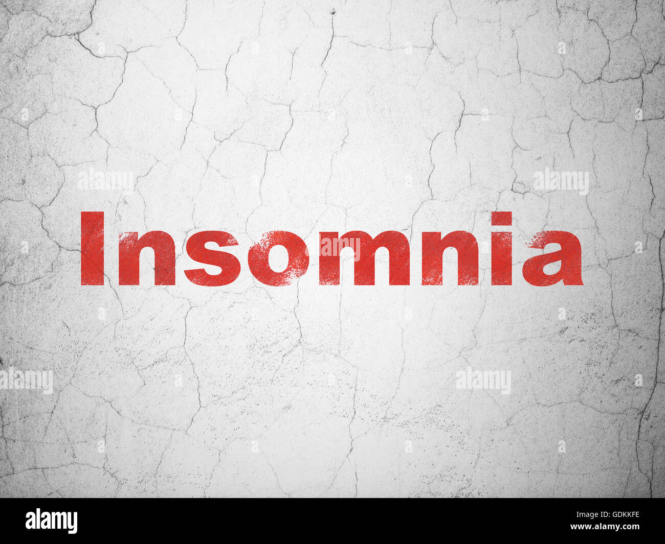 Health concept: Insomnia on wall background Stock Photo - Alamy