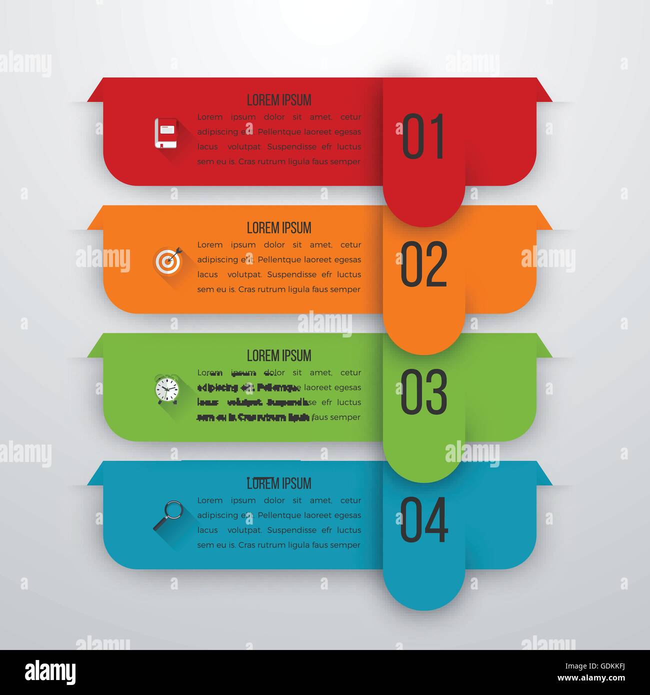 Vector illustration infographics four options Stock Vector Image & Art ...