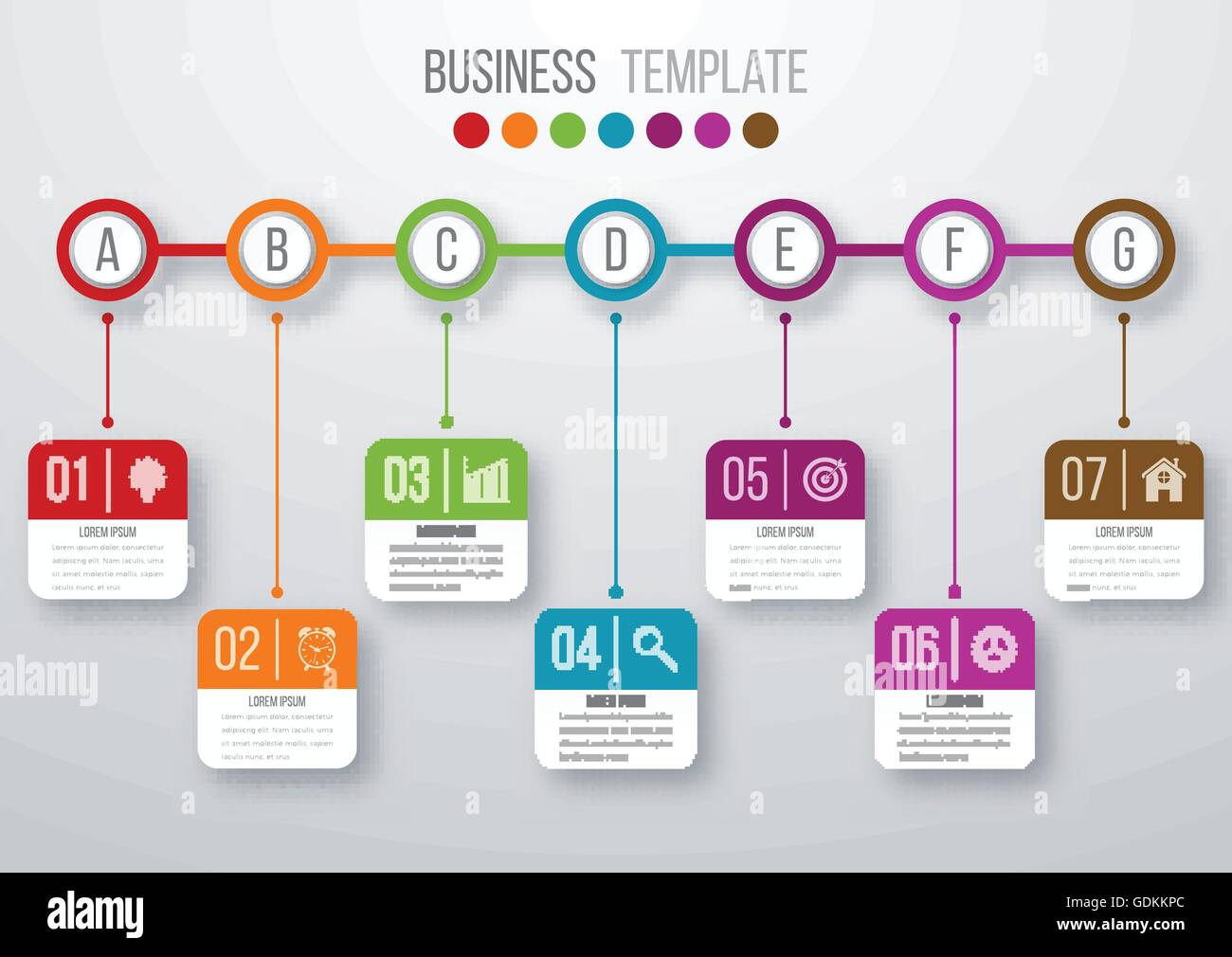 Vector illustration infographic timeline Stock Vector Image & Art - Alamy