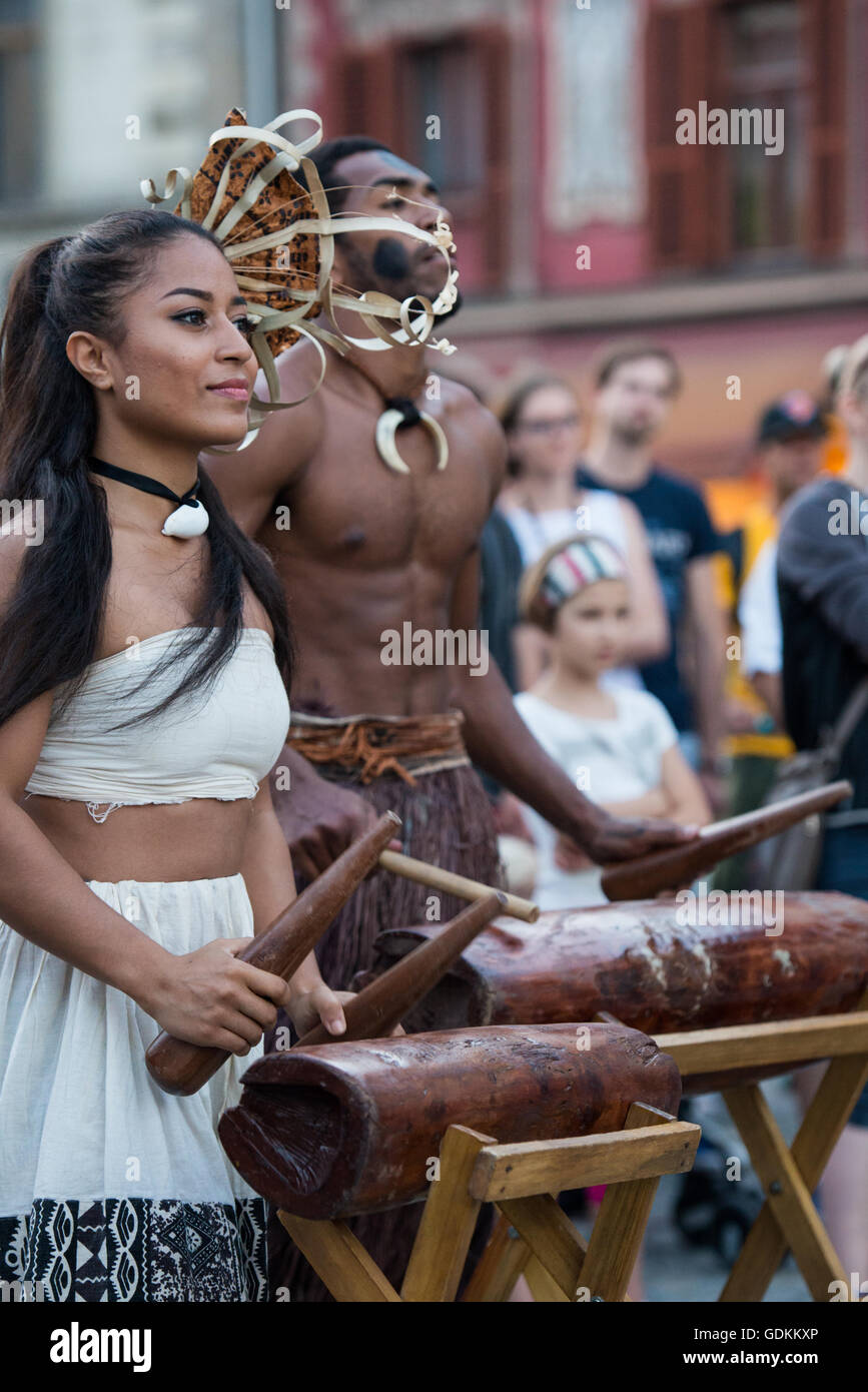 VOU Dance Company from Suva, Fiji, performing at 28th Folkart ...