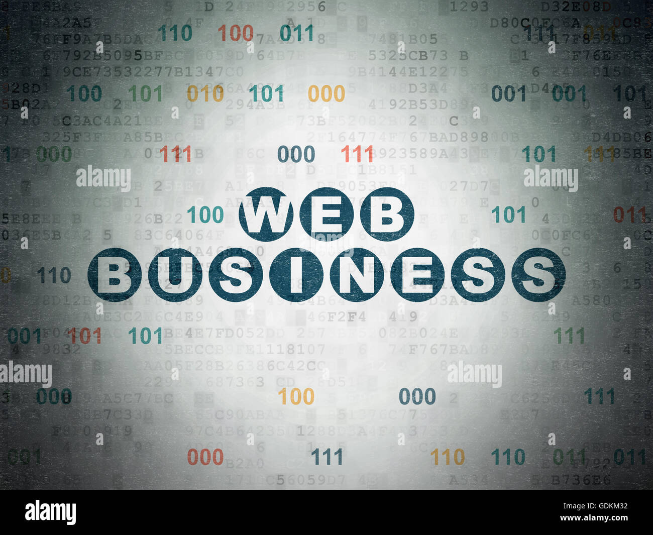 Web design concept: Web Business on Digital Data Paper background Stock Photo - Alamy