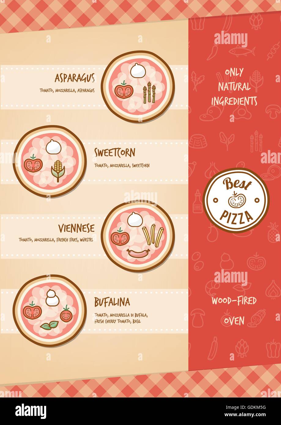 Pizza menu hi-res stock photography and images - Alamy