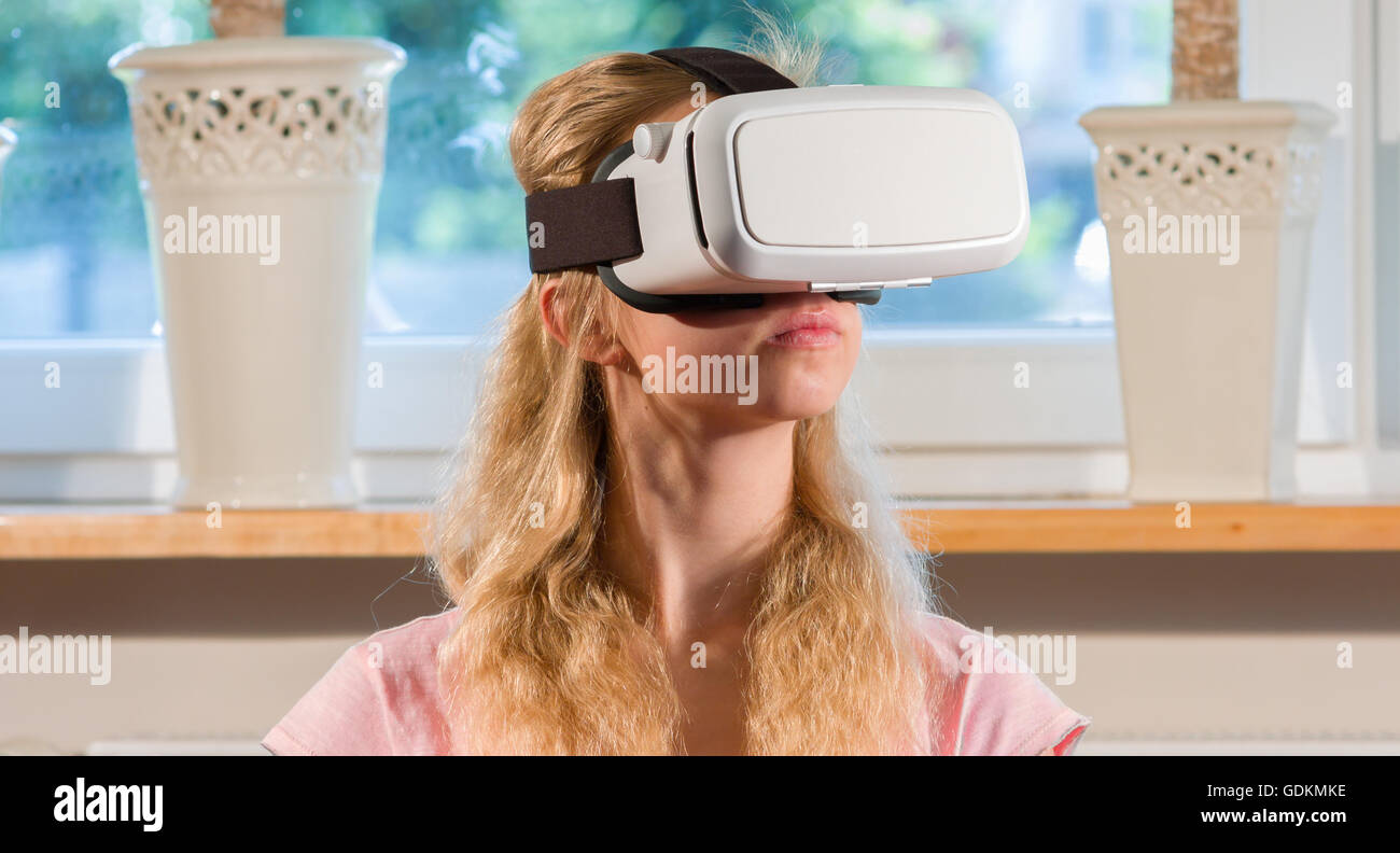 Virtual reality headset Stock Photo - Alamy
