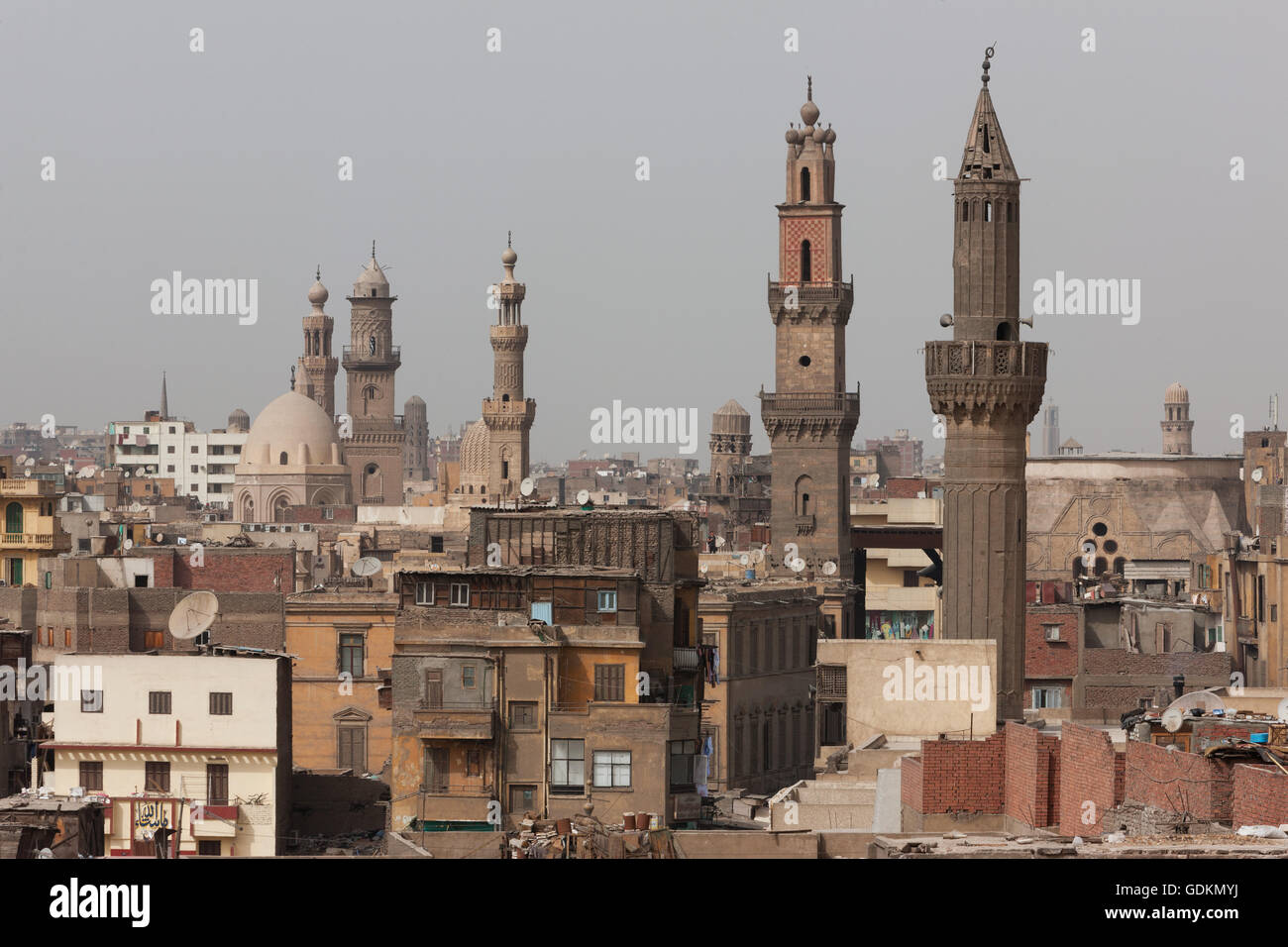 Minarets and the Cairo skyline, Egypt Stock Photo - Alamy
