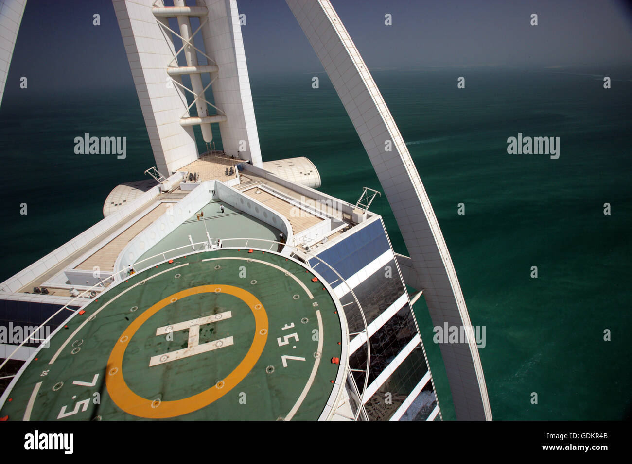 Helipad of the Burj Al Arab, Dubai, UAE Stock Photo - Alamy