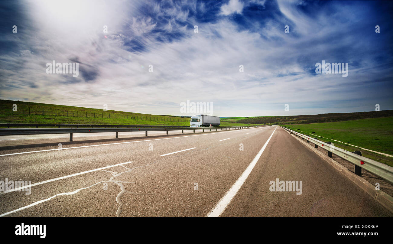 free motorway highway road way Stock Photo - Alamy