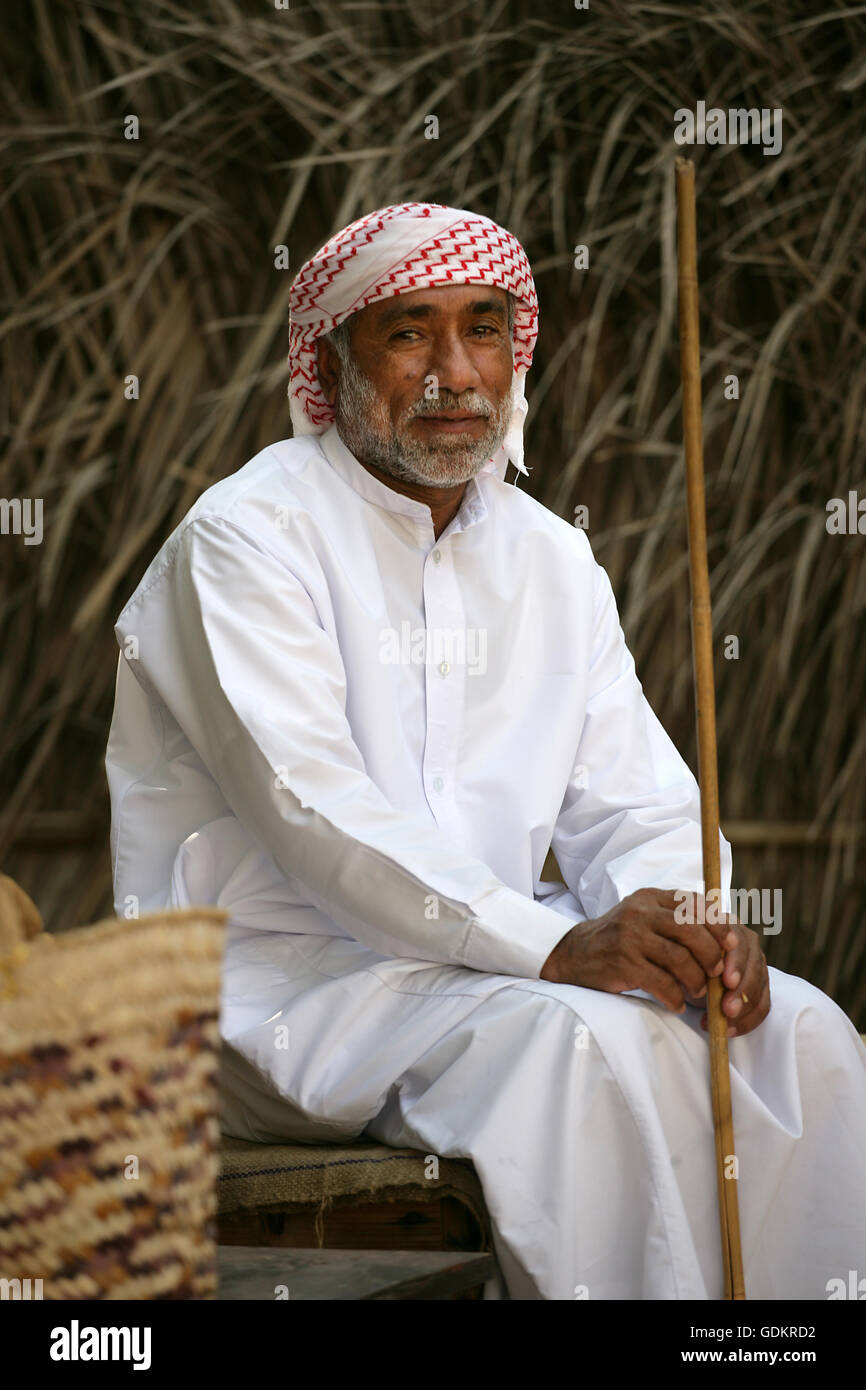 A portrait of an old man, Abu Dhabi, UAE Stock Photo - Alamy