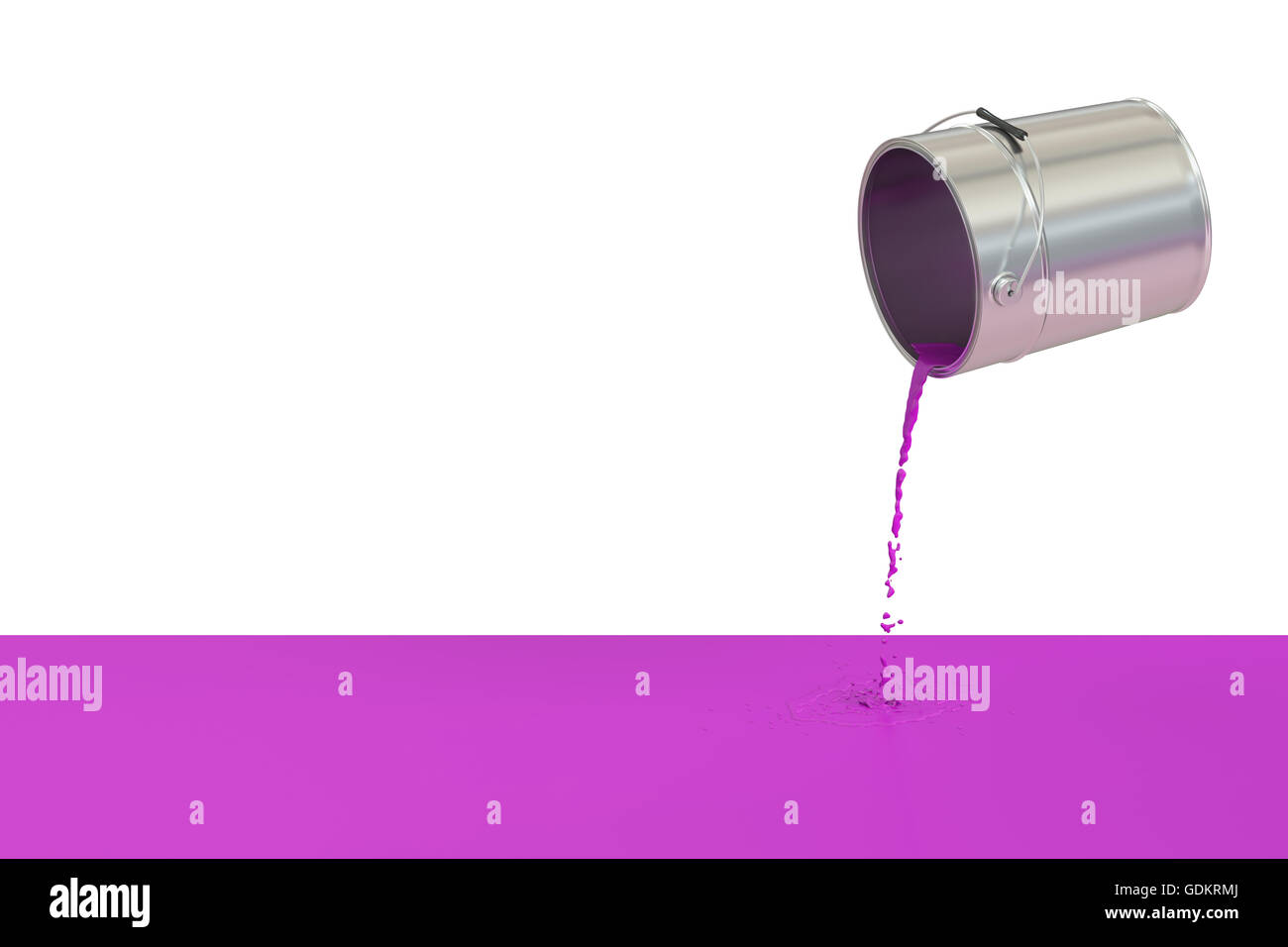 Purple spilled paint concept, 3D rendering Stock Photo - Alamy