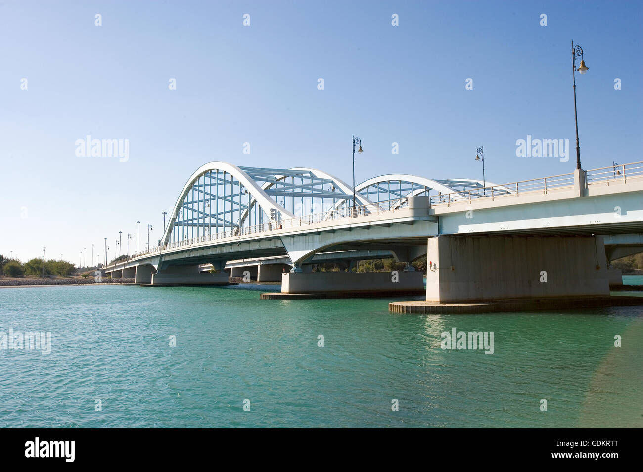Maqta bridge, Abu Dhabi, UAE Stock Photo - Alamy
