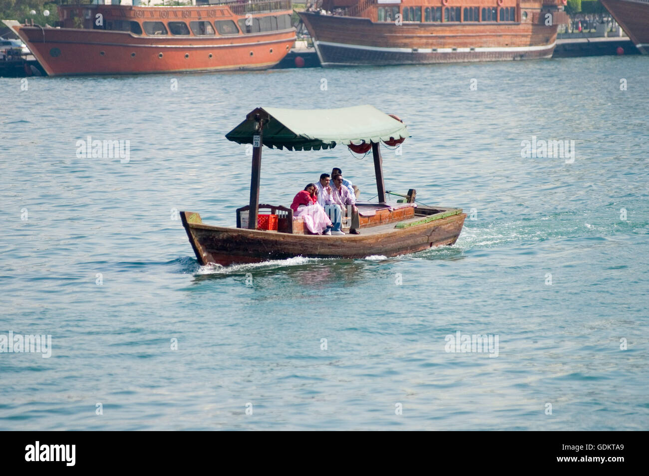 An abra crossing the creek, Dubai, UAE Stock Photo - Alamy