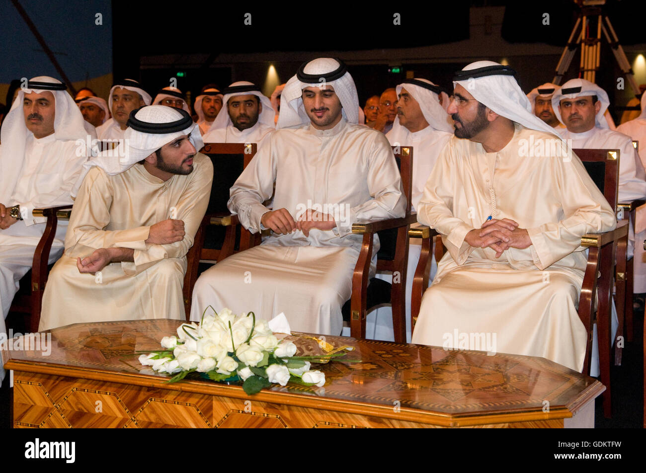 Sheikh Mohammed, Sheikh Hamdan and other dignitaries at a Noor Dubai ...
