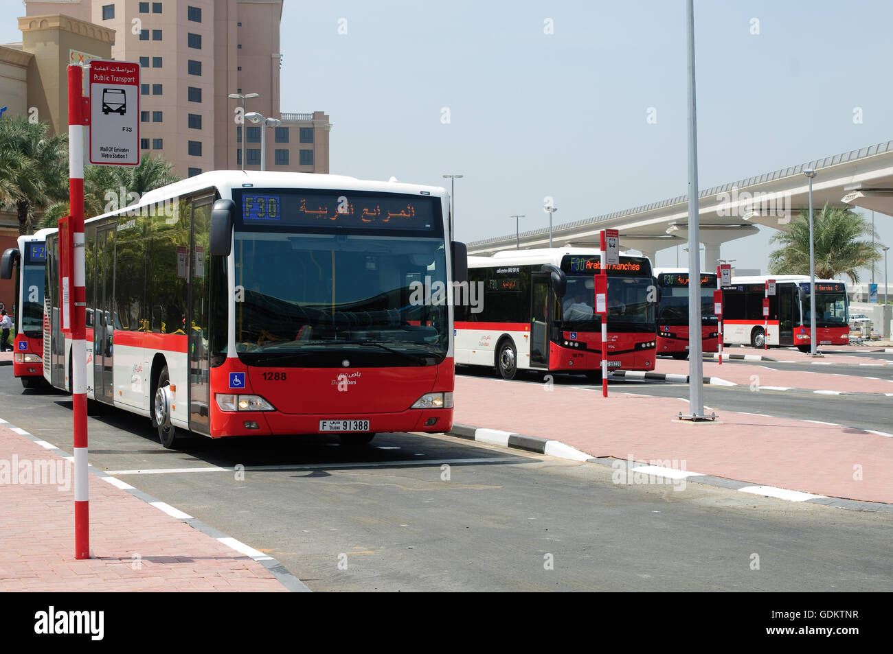 A public transport bus, Dubai, UAE Stock Photo - Alamy