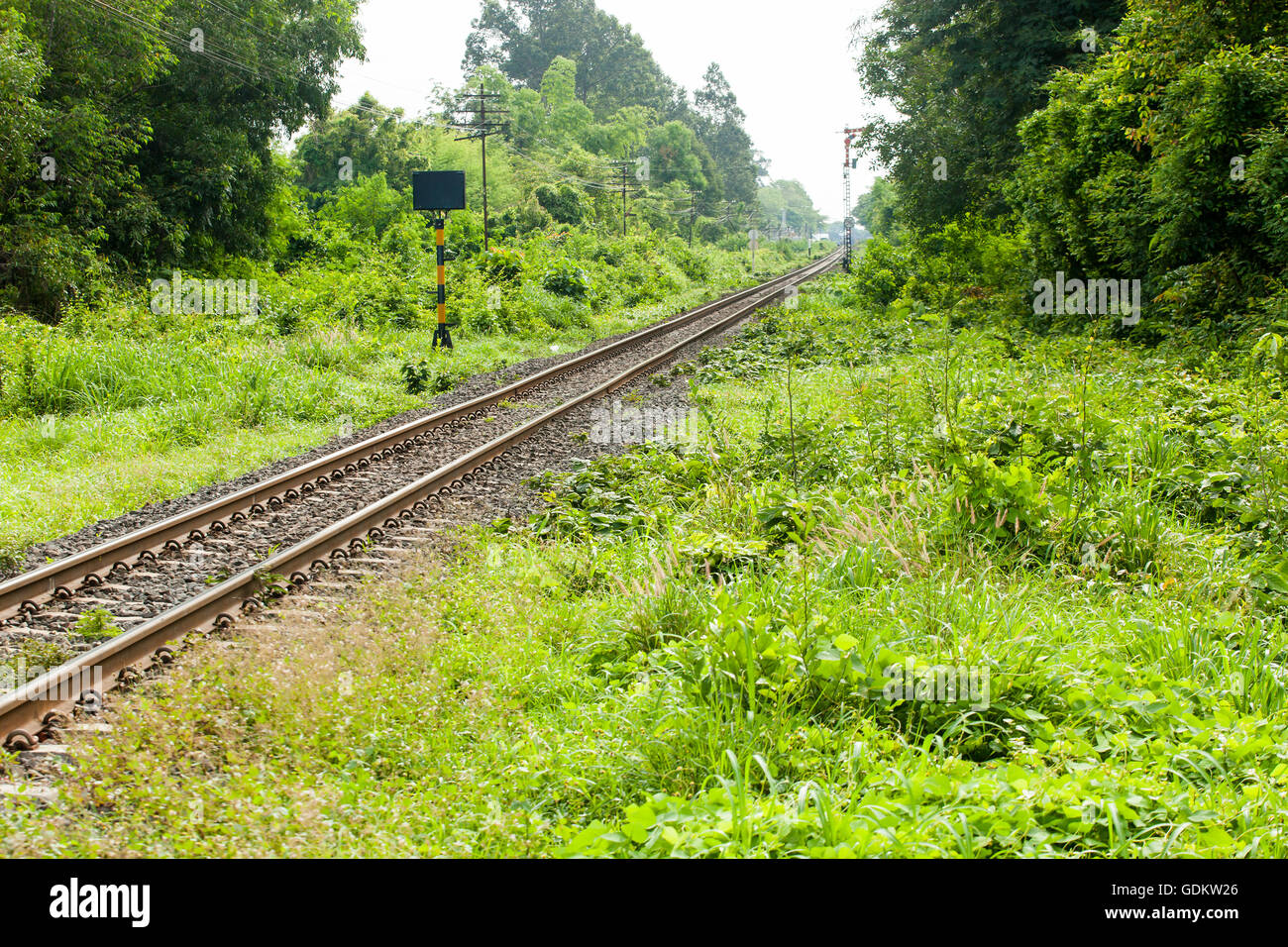 Railroad tracks, Railway Stock Photo - Alamy