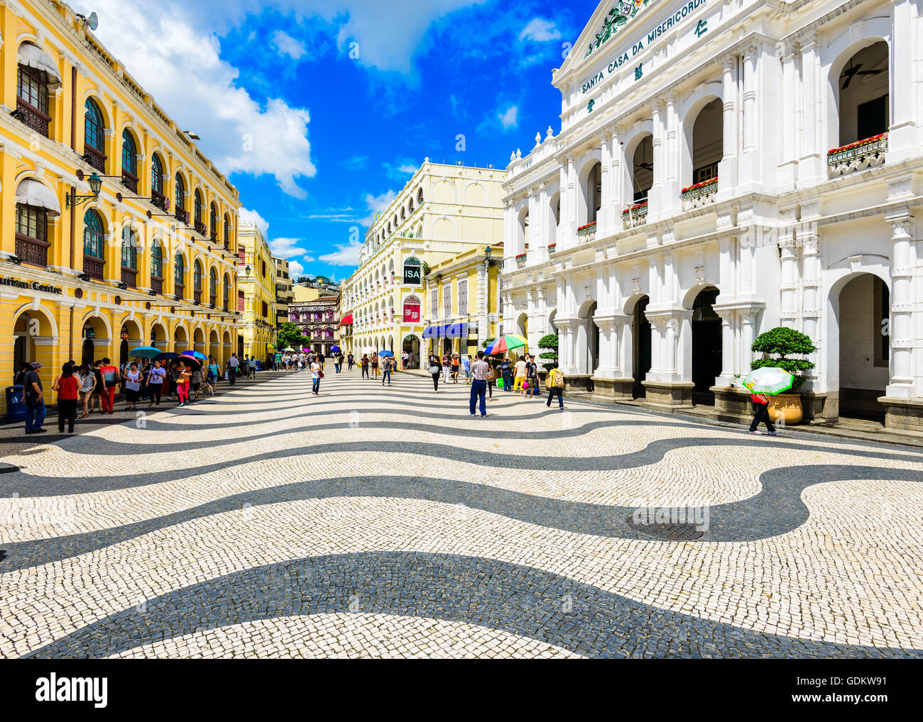 Senado Square in Macau, China Stock Photo - Alamy