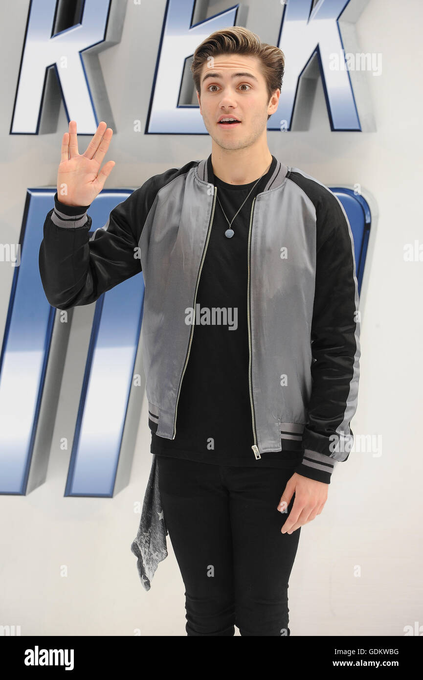 George Shelley attends the UK Premiere of Star Trek Beyond at Empire ...